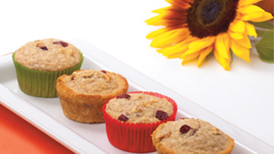 Muffins à la citrouille et aux raisins