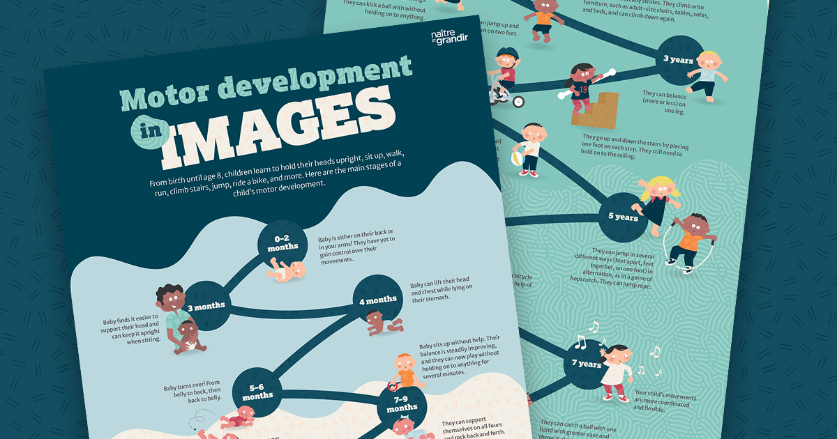 Gross motor skills from age 0 to 8 in a nutshell